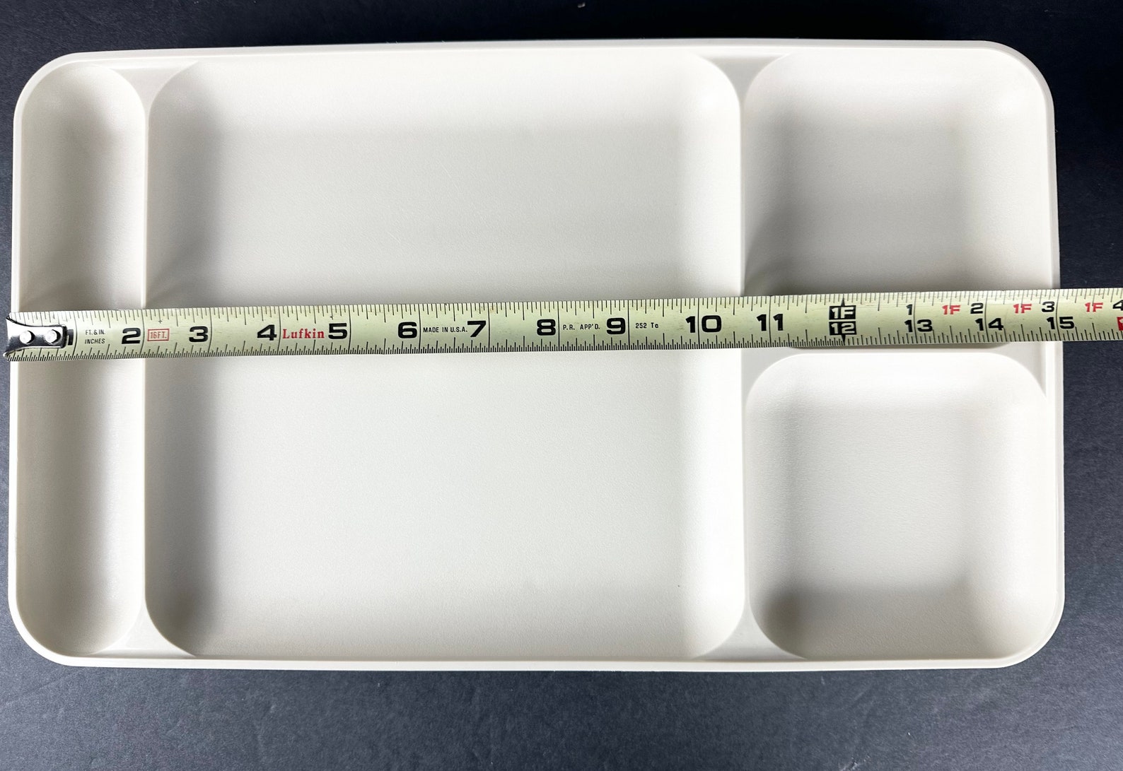 Set of 3 Vintage Tupperware 1535 Almond Beige Divided Lunch TV Dinner ...