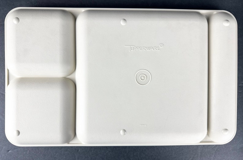 Set of 3 Vintage Tupperware 1535 Almond Beige Divided Lunch TV Dinner ...
