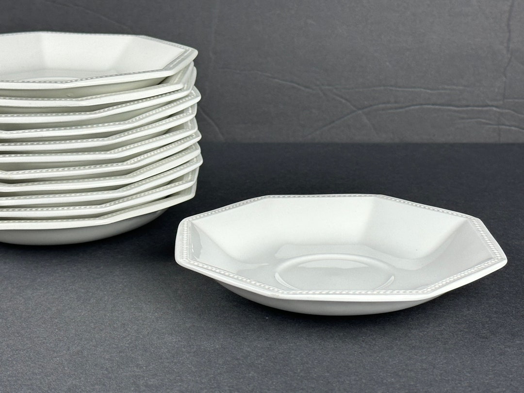 Set of 4 Johnson Brothers Heritage White 5 Dessert Fruit Appetizer Bowl ...