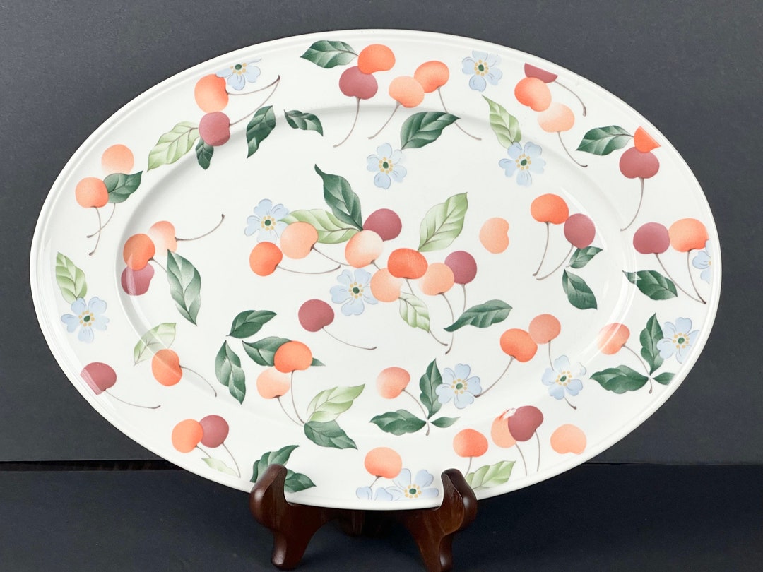 Villeroy & Boch 1748 Amigo "cherries, Leaves, and Flowers 14" Oval ...