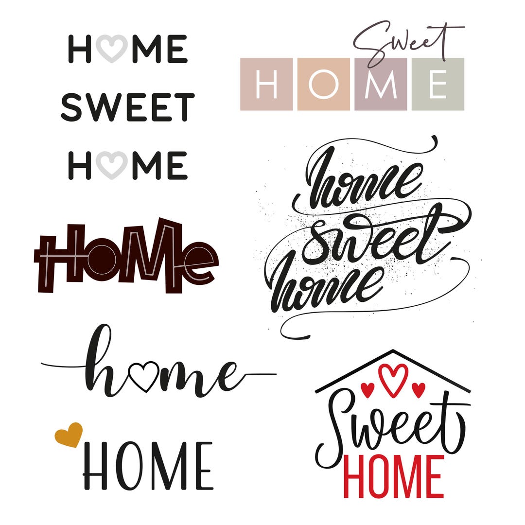 7 Home and Home Sweet Home, PRINTABLE, Home Decor, Home Sweet Home ...