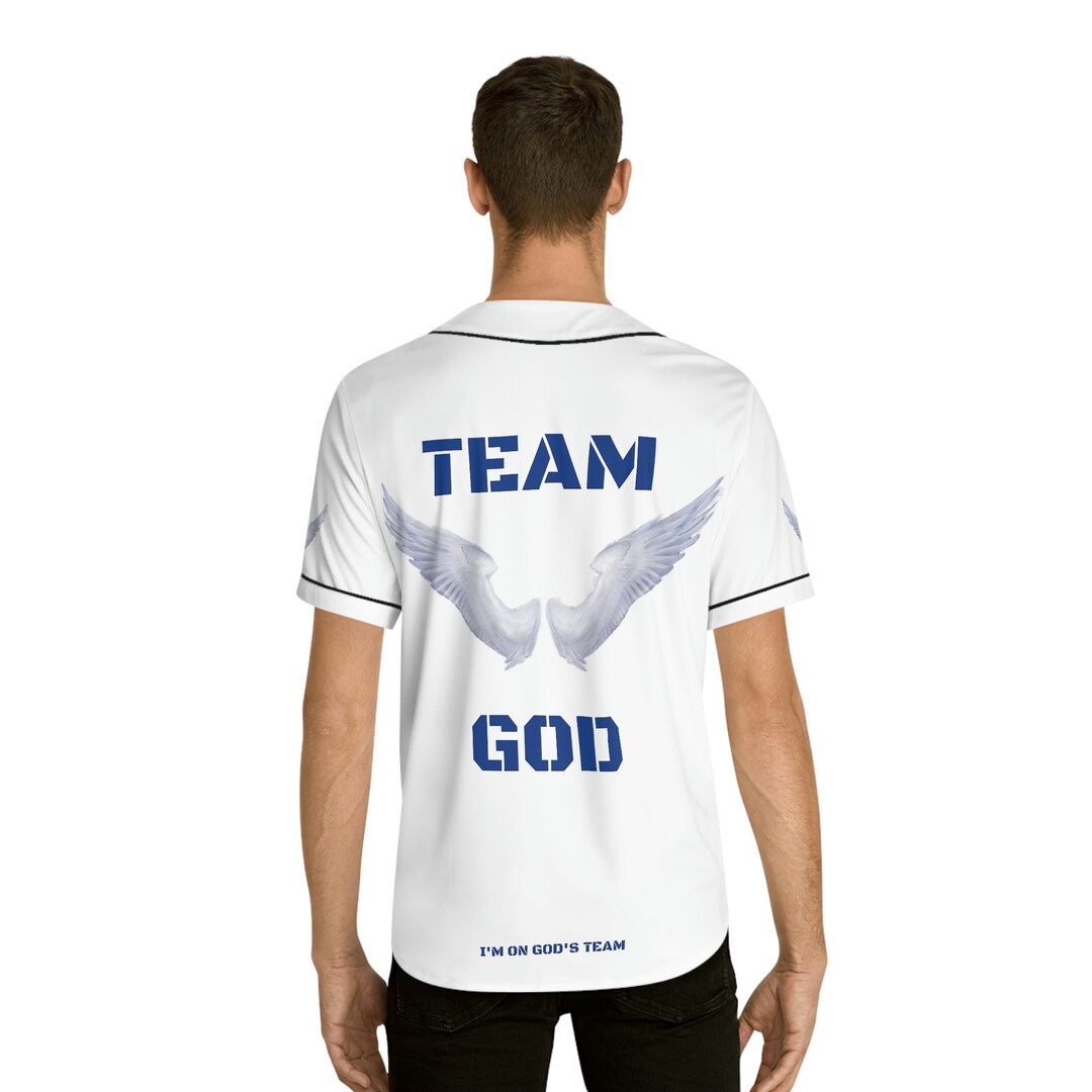 Team God Baseball Jersey white - Etsy