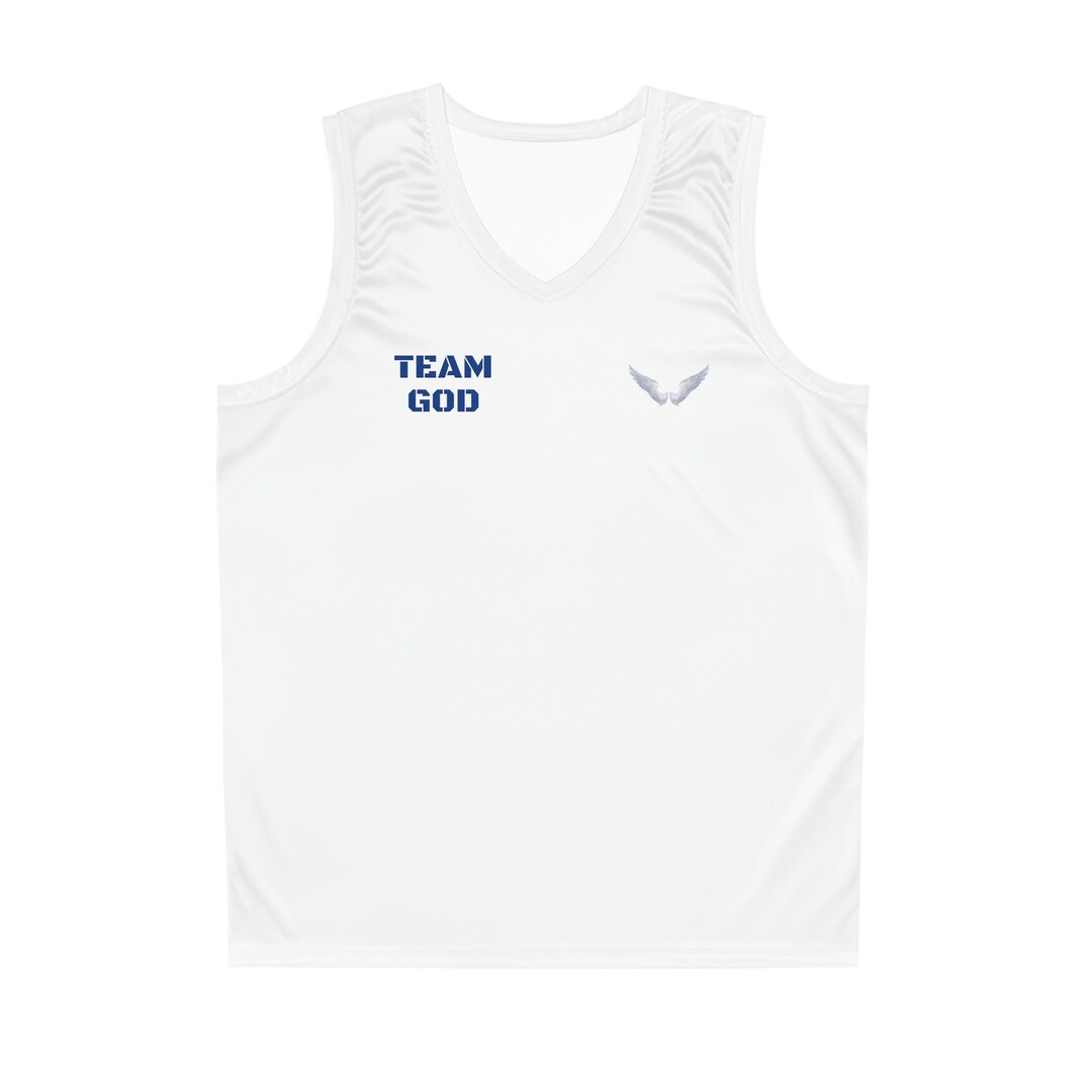 Team God Basketball Jersey (white) - Etsy