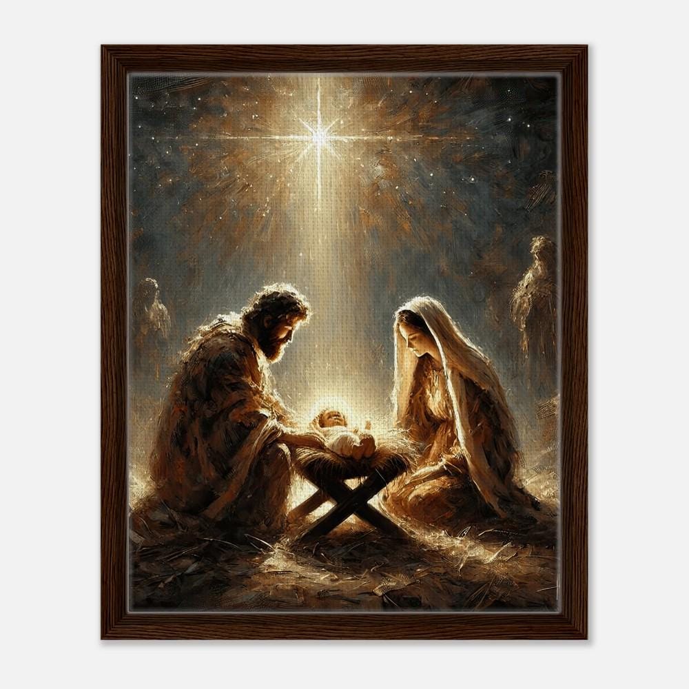 Nativity Scene Wall Art | Christian Catholic Christmas Decor - Etsy