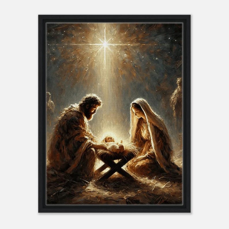 Nativity Scene Wall Art | Christian Catholic Christmas Decor - Etsy