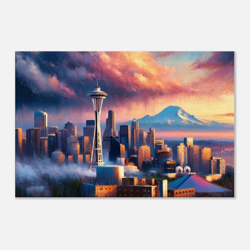 Seattle Skyline - Etsy