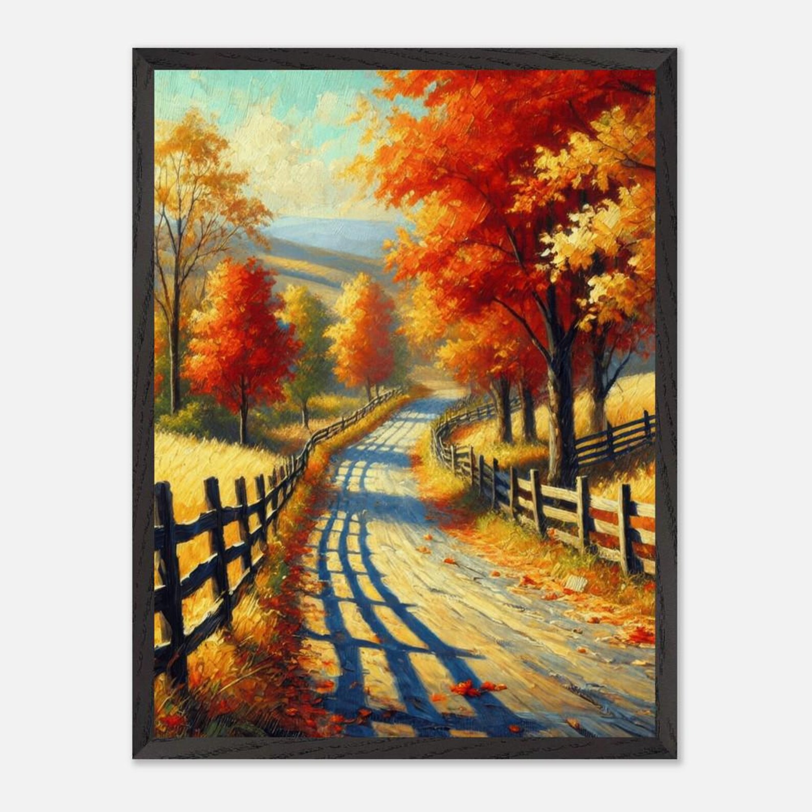 Autumn Country Road Wall Art – Rustic Road in Countryside - Etsy