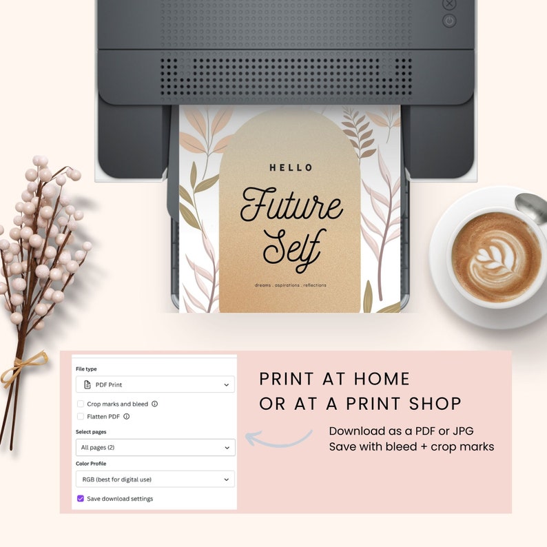 Future Self Journal, Dear Future Me, to Future Self, Daily Journal ...