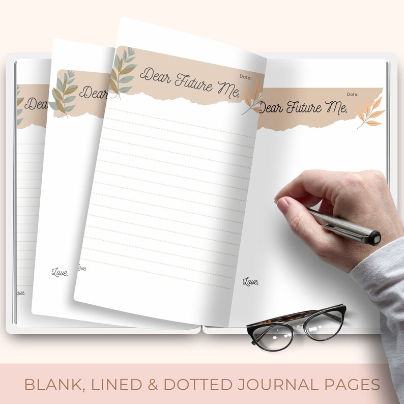 Future Self Journal, Dear Future Me, to Future Self, Daily Journal ...