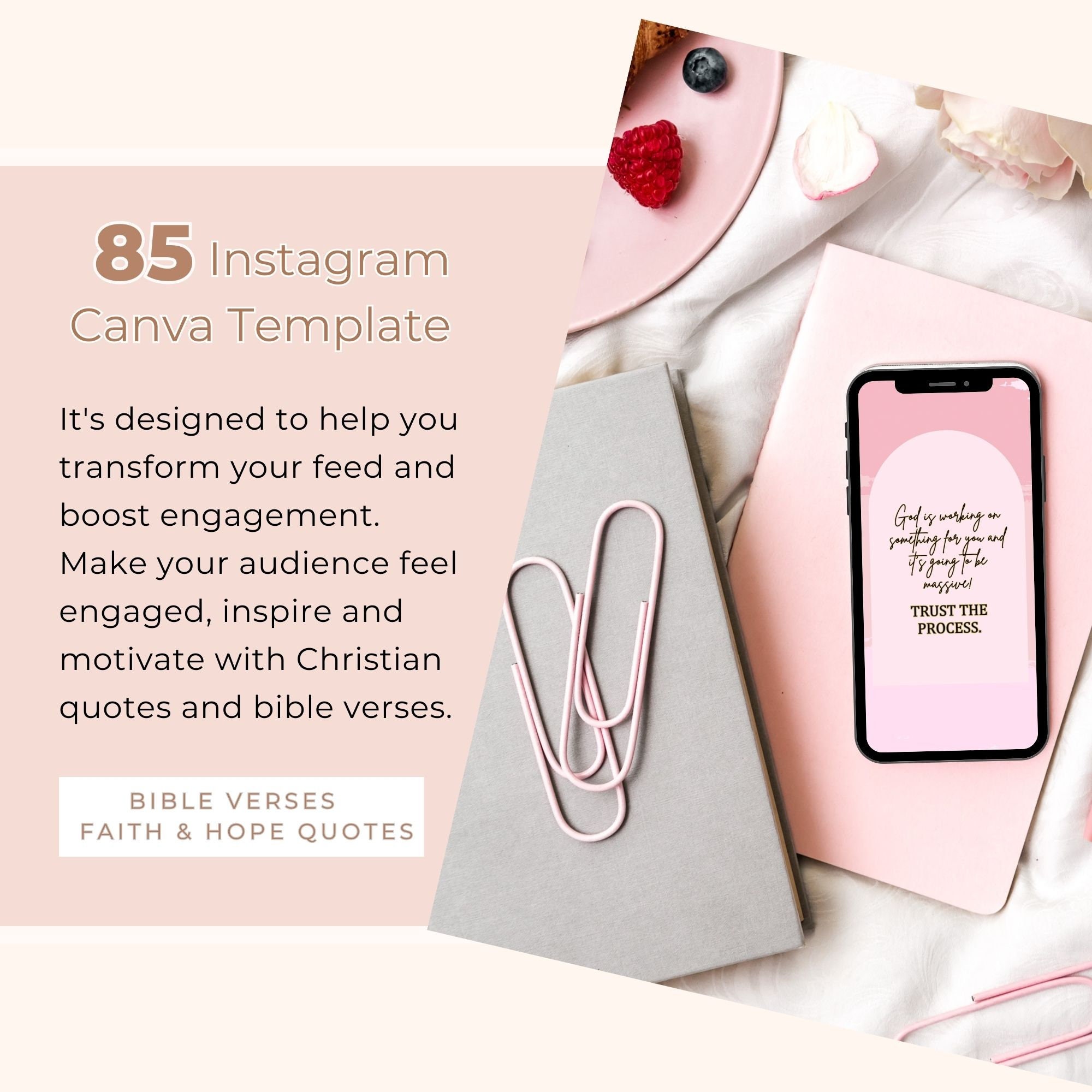 Bible Verse Instagram Post Canva Templates, 85 Post Canva Templates ...