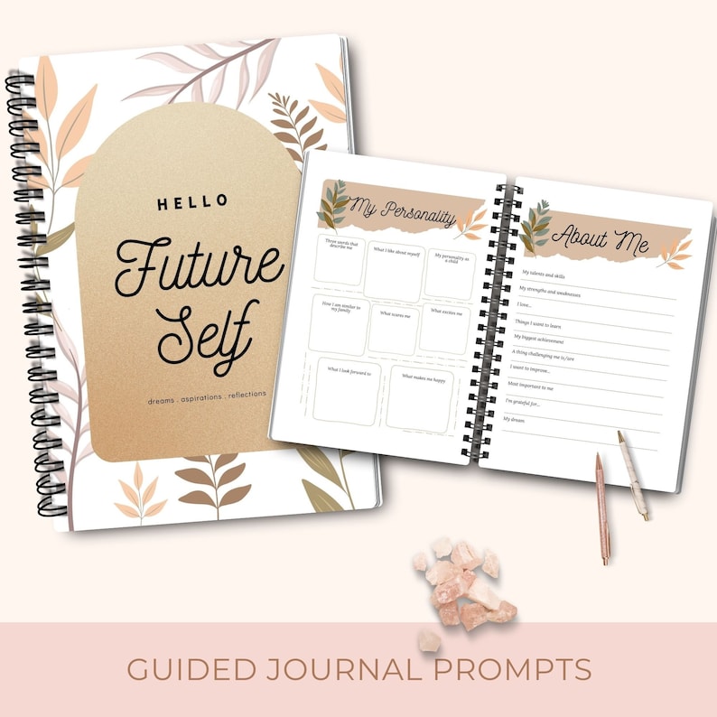 Future Self Journal, Dear Future Me, to Future Self, Daily Journal ...