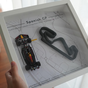 Grand Prix F1 Car Frame: Track Wall Art, F1 Gift - Etsy
