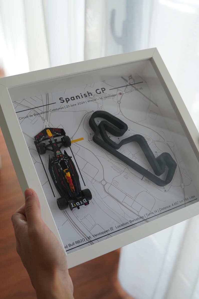 Grand Prix F1 Car Frame: Track Wall Art, F1 Gift - Etsy