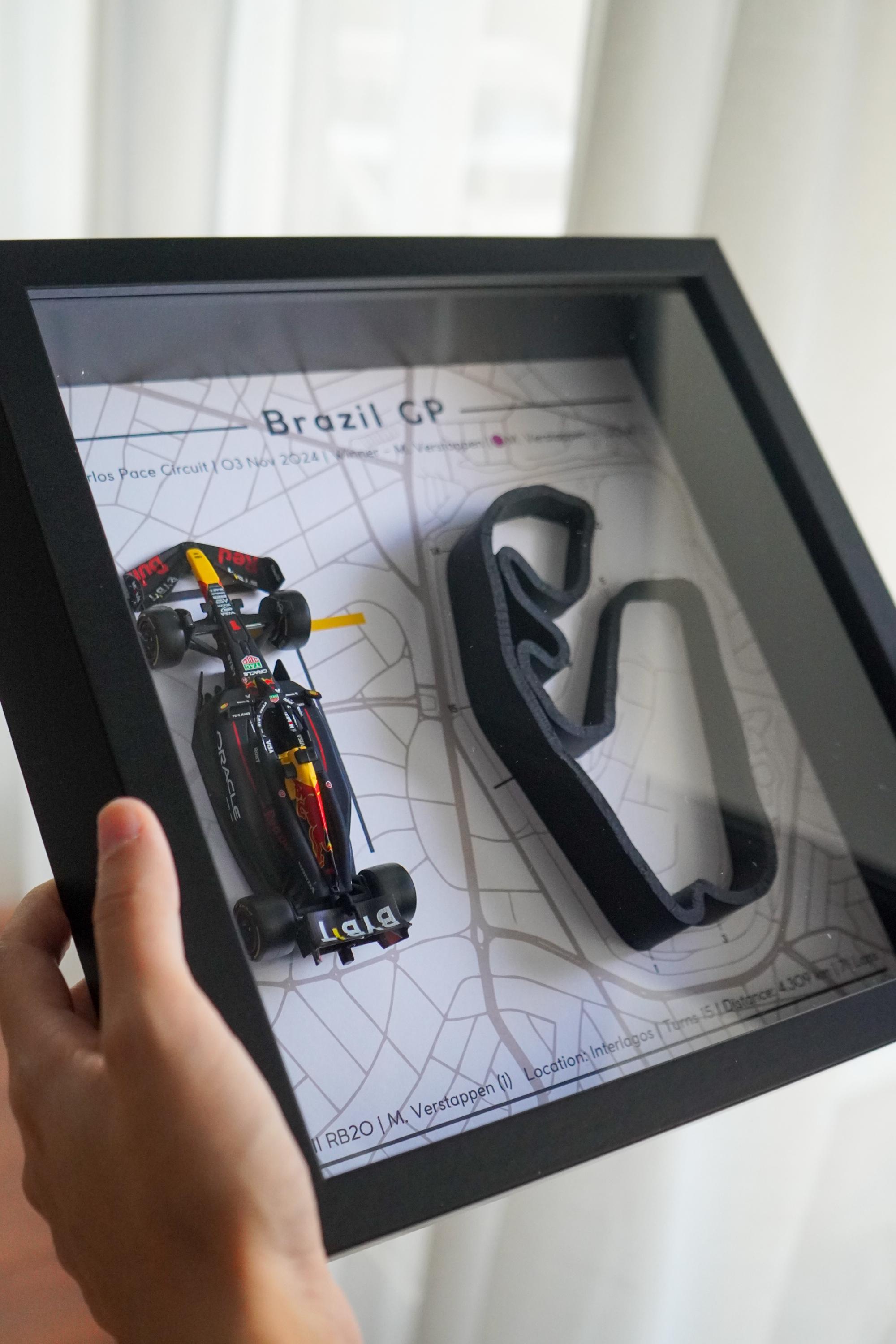 Grand Prix F1 Car Frame: Track Wall Art, F1 Gift - Etsy