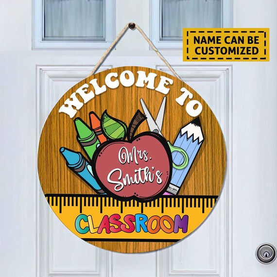 Classroom Door Sign Personalized