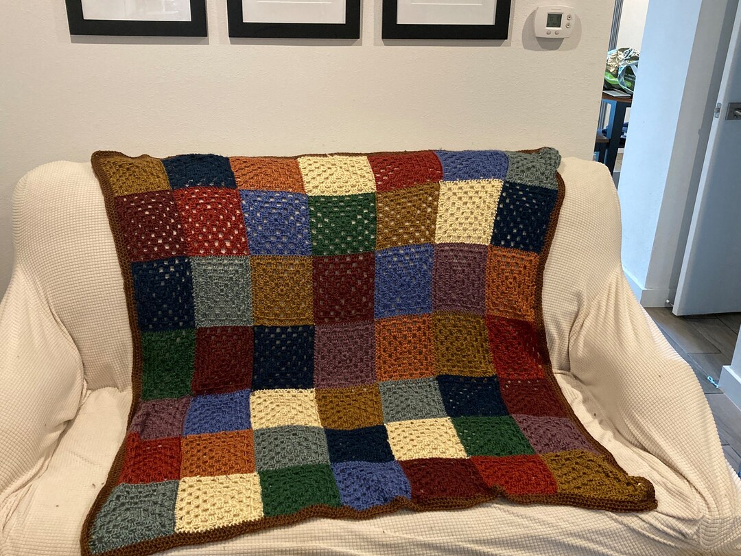Fall Inspired Granny Square Blanket [made-to-order] - Etsy