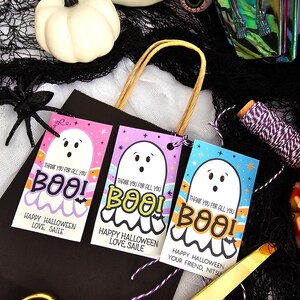 Printable Halloween Gift Tag Thank You for All You Boo Digital Tags ...