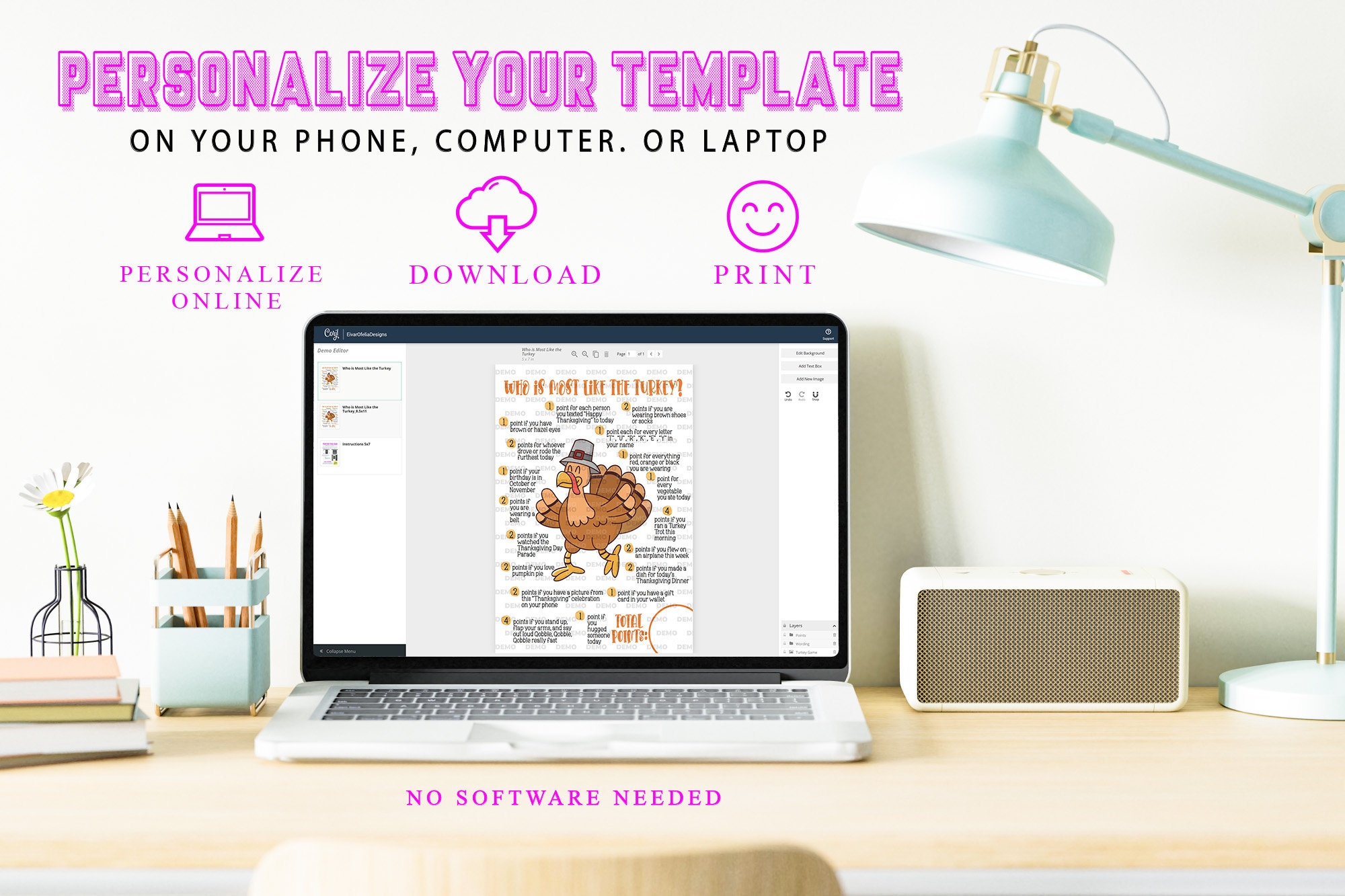 Printable Thanksgiving Game, Friendsgiving Game, Family Thanksgiving ...