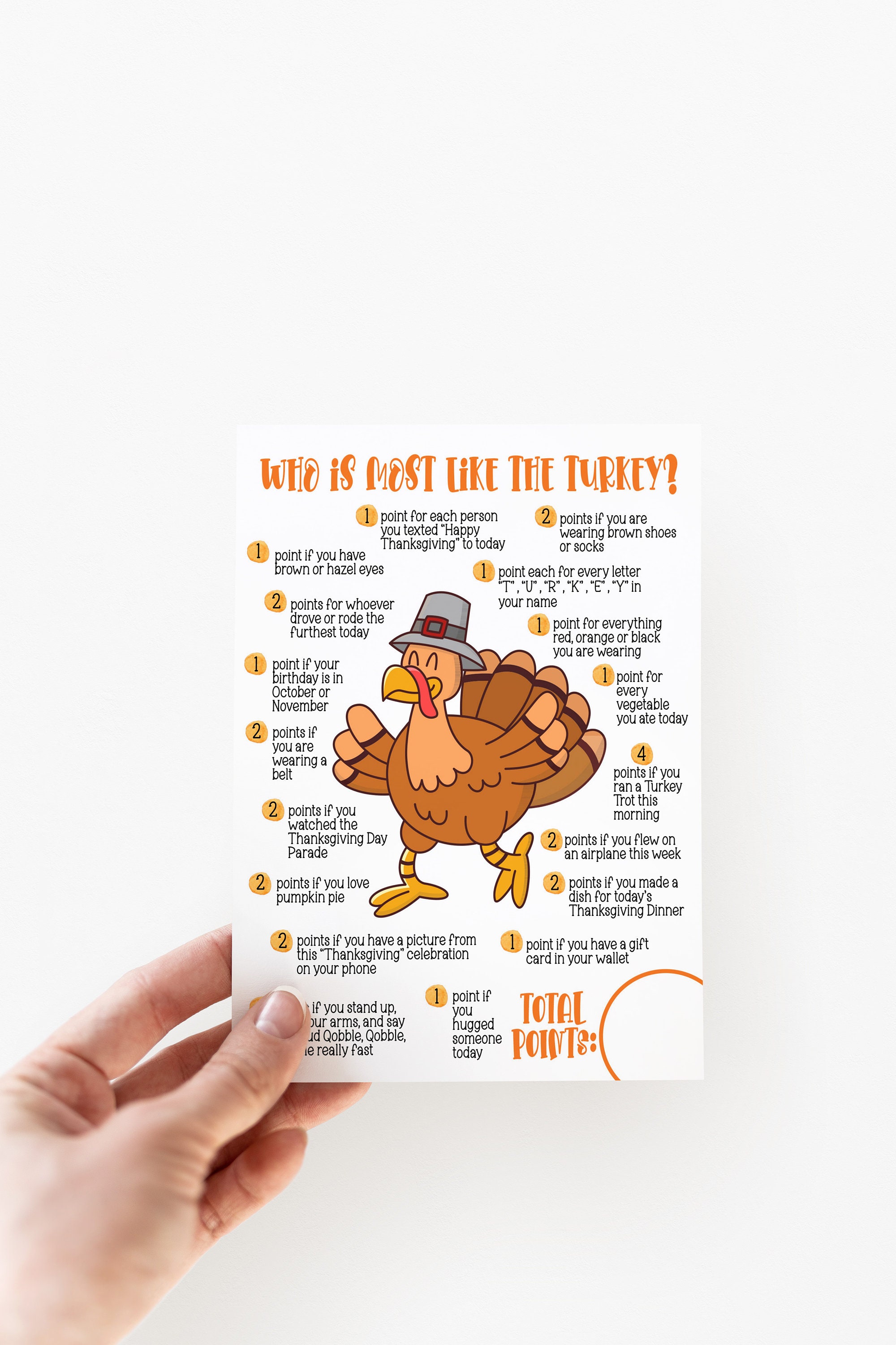 Printable Thanksgiving Game, Friendsgiving Game, Family Thanksgiving ...