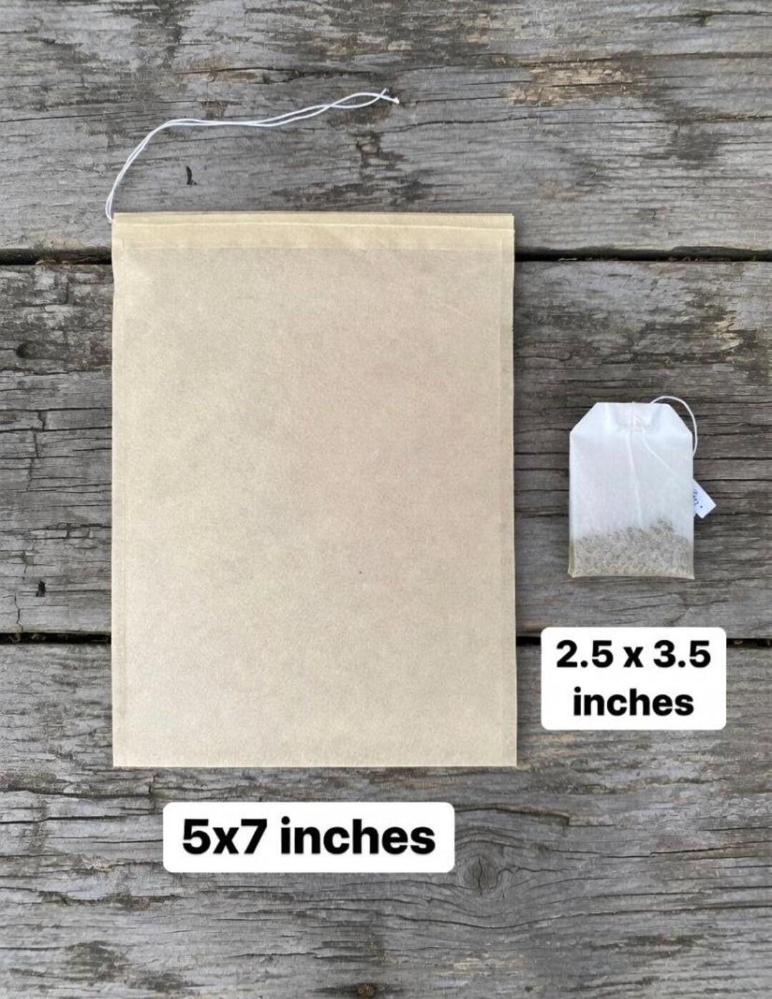 XL Empty Tea Bags Unbleached Pitcher Size, Soups, Potpourri, Herbs ...