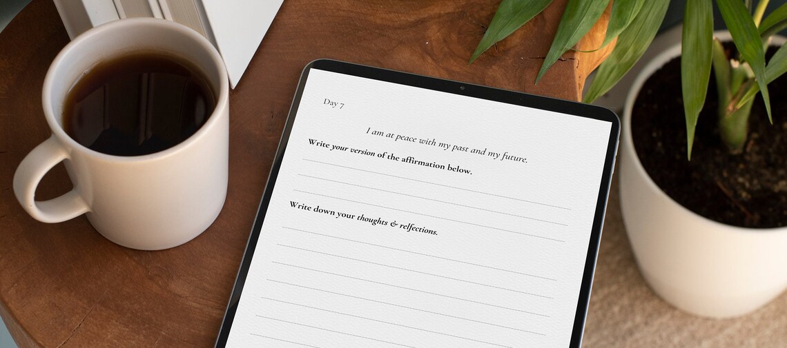 30 Day Affirmation Journal, Affirmation Digital Journal, Journal ...