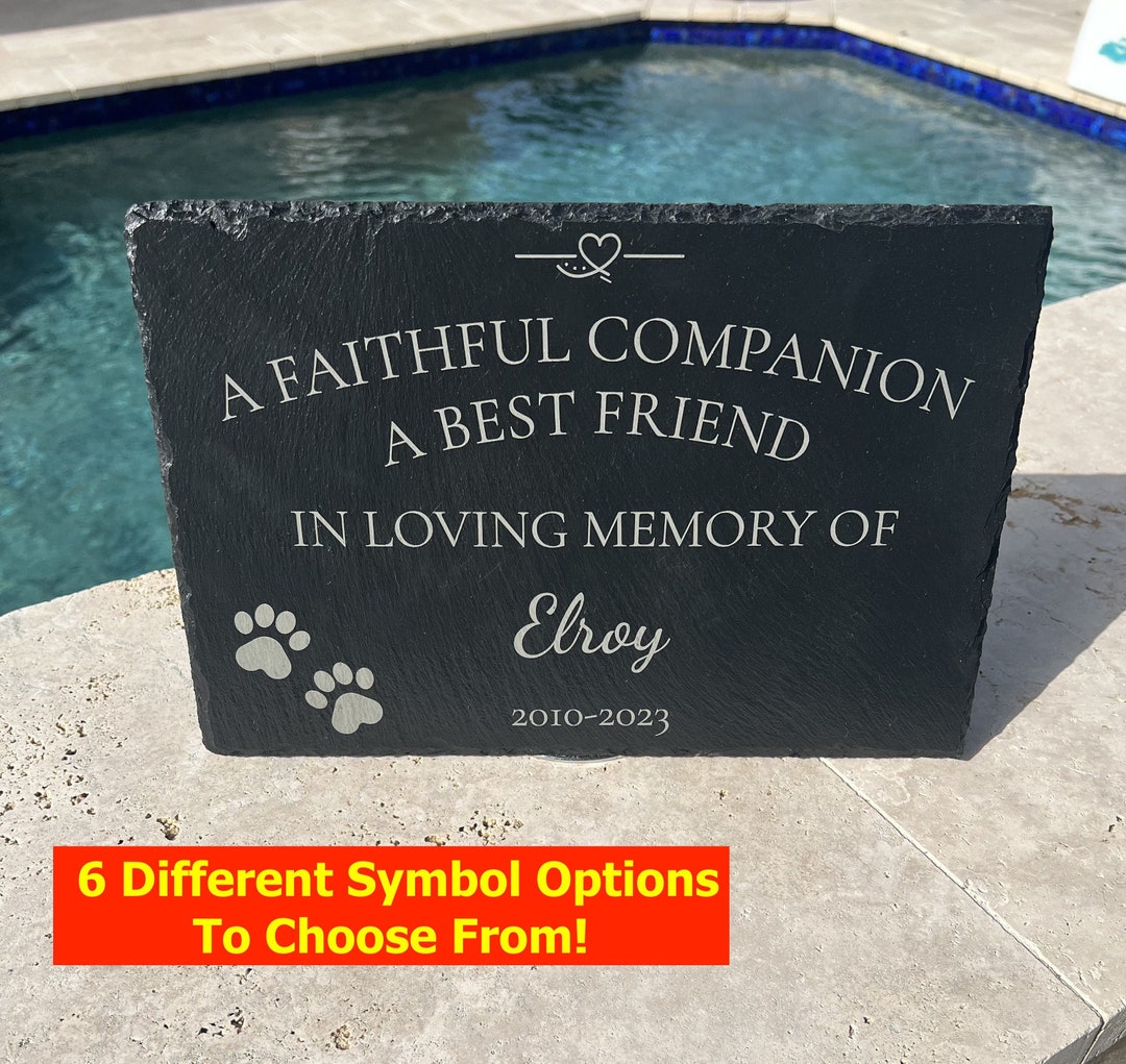 Pet Memorial Plaque, Engraved Pet Memorial, Dog Memorial Stone, Cat ...
