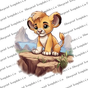 Baby Simba Png Sublimation Design Lion King PNG Clipart - Etsy