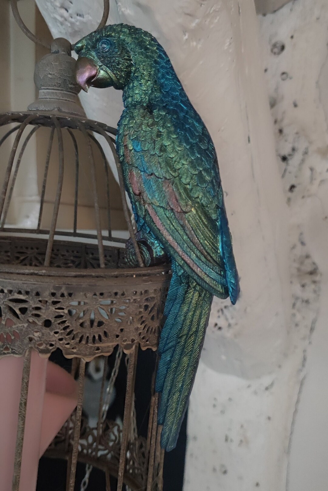 Very Realistic Resin Parrot - Etsy