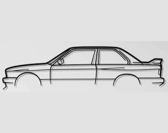 BMW E92 Silhouette DXF - Etsy