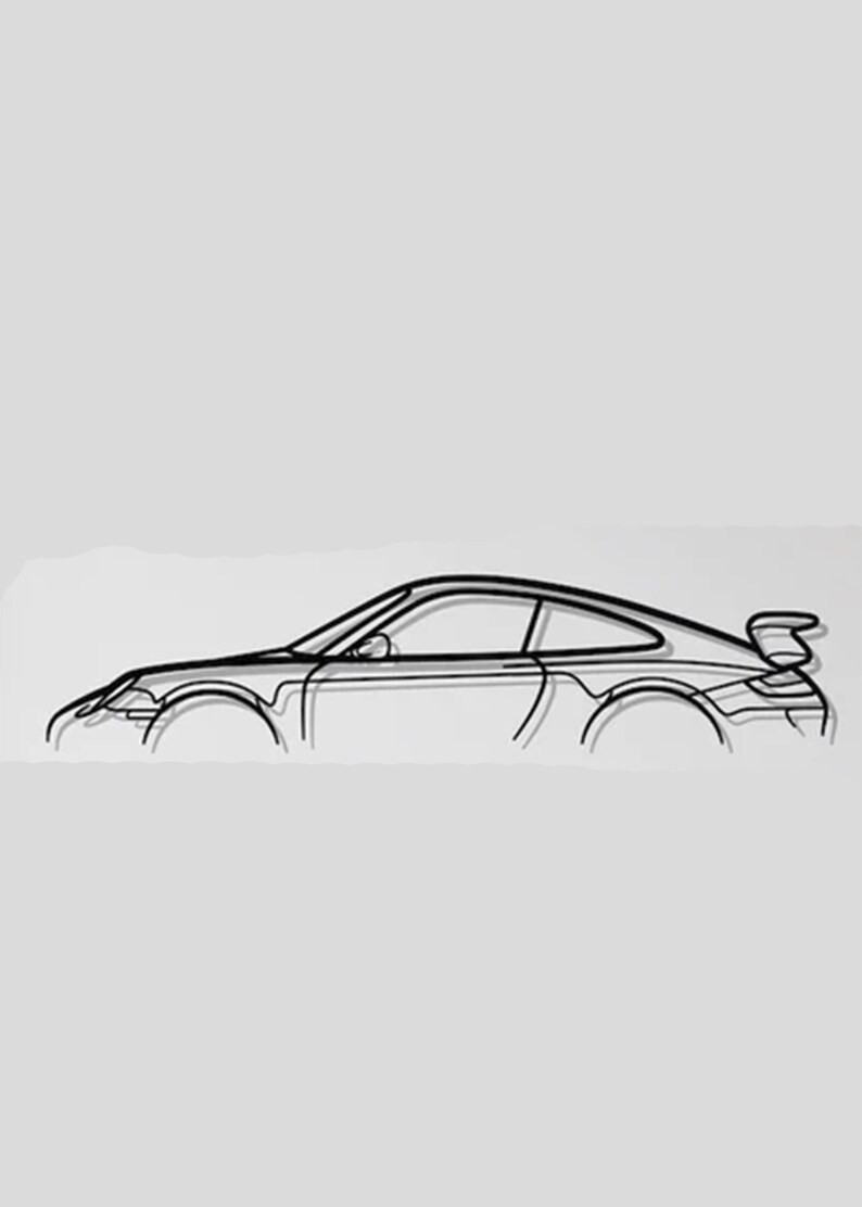 Porsche 911 gt3 modelo 997 dxf silueta - Etsy México