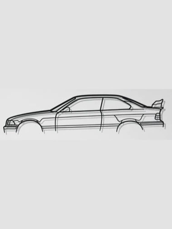Bmw E36 Line Art