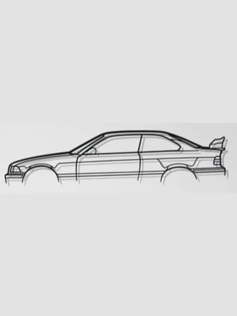 BMW E36 Silhouette DXF - Etsy UK