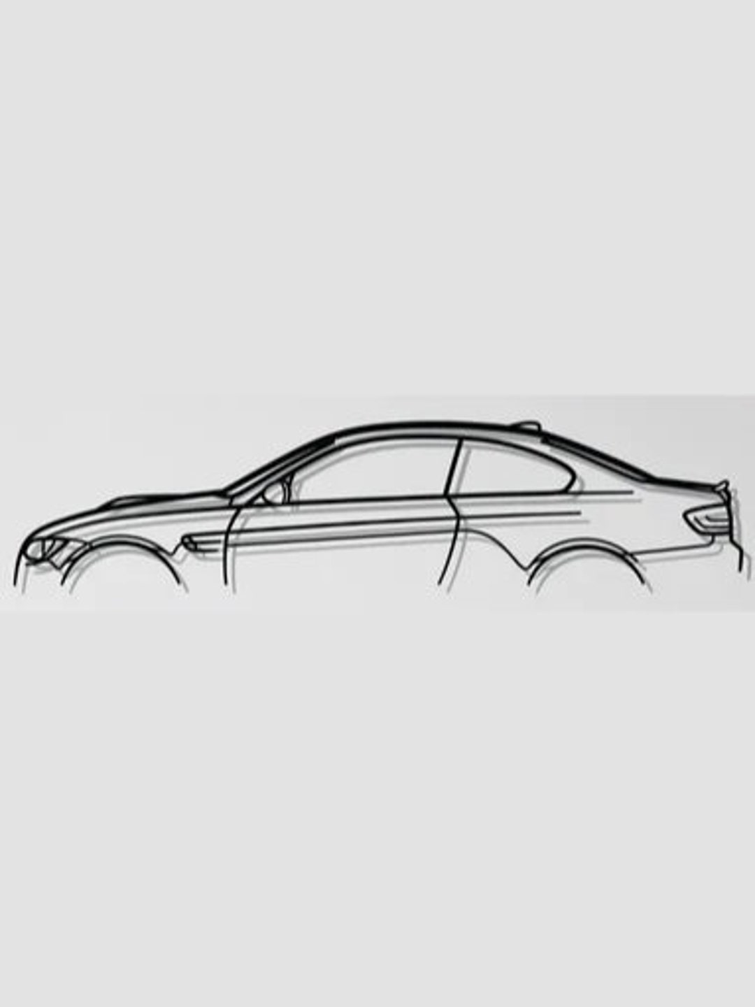 BMW E92 Silhouette DXF - Etsy