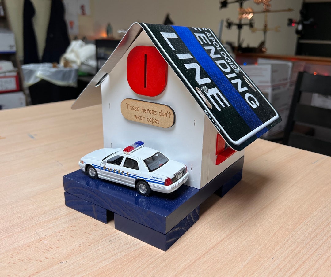 Custom Police License Plate Safe/bank House Amish Made - Etsy