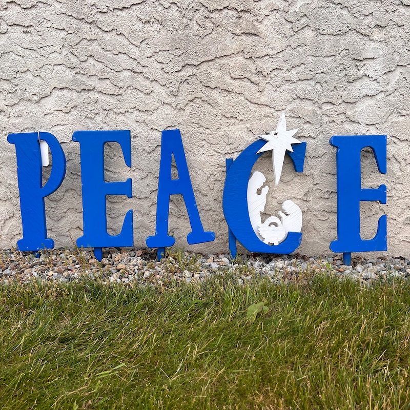 Peace Sign Yard Art - Etsy