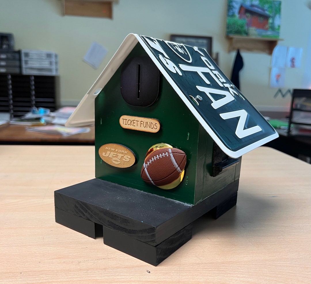 Custom Jets License Plate Safe/bank House Amish Made - Etsy