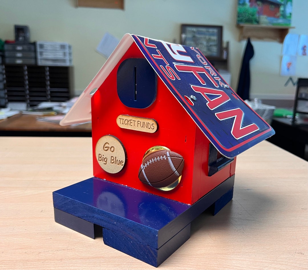 Custom Giants License Plate Safe/bank House- Amish Made - Etsy