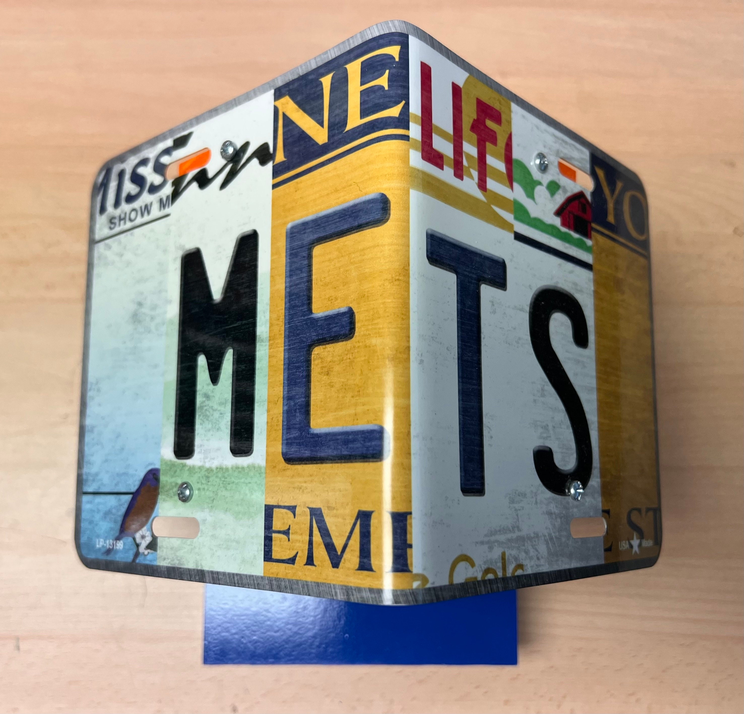 Custom Mets License Plate Safe/bank House Amish Made - Etsy