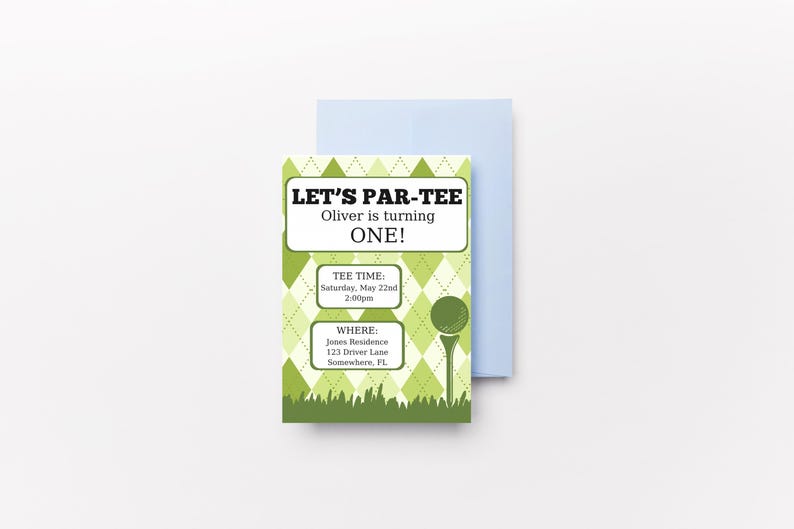 Let's Par-tee Birthday Invitation - Template - Etsy