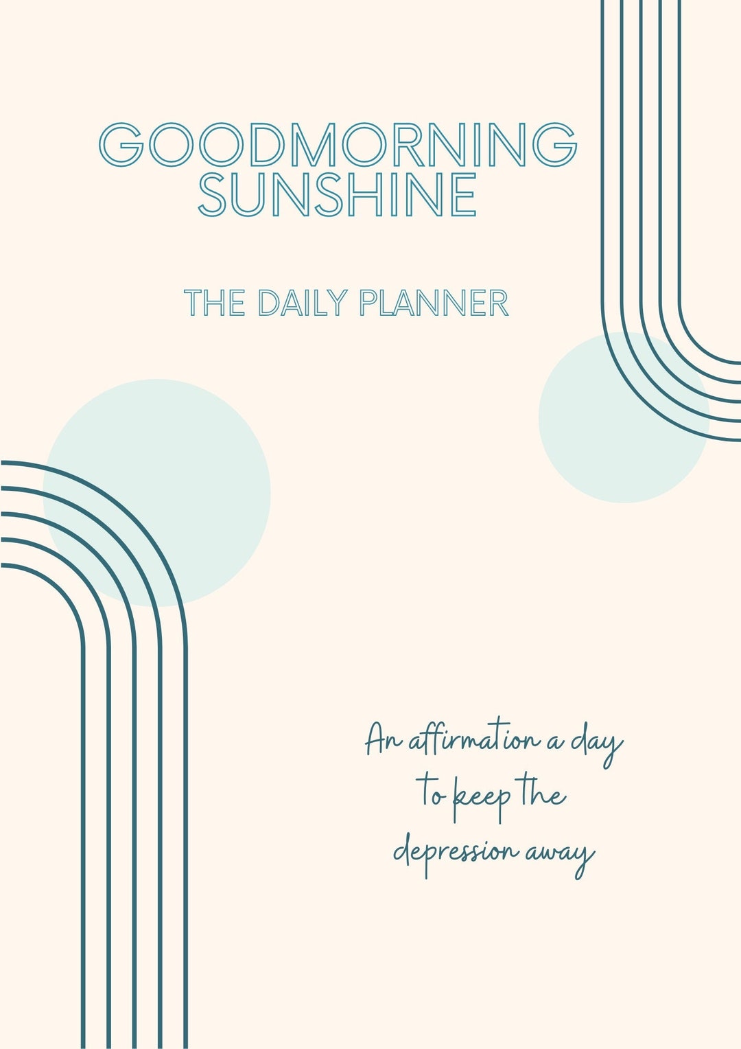 Digital Planner Good Morning Sunshine: the Affirmations Edition - Etsy