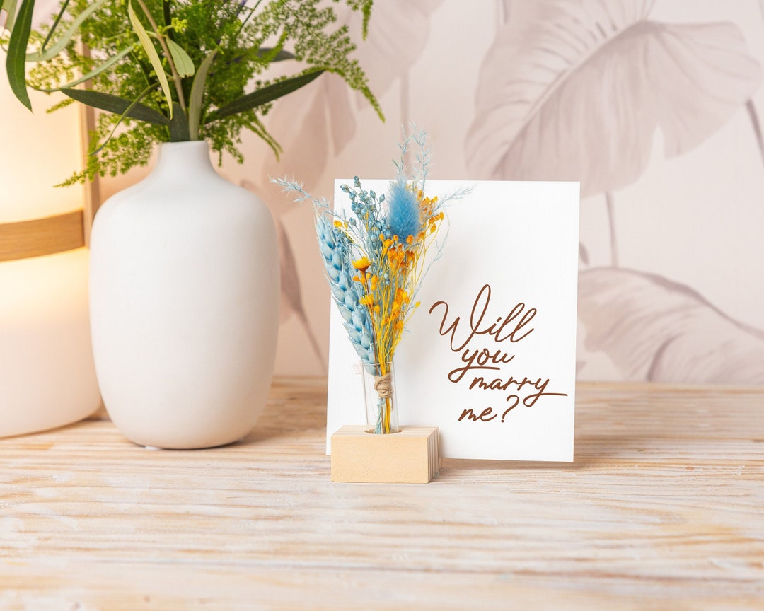 Will You Marry Me Gift Proposal, Dried Flower Bouquet, Home Decor, Gift ...