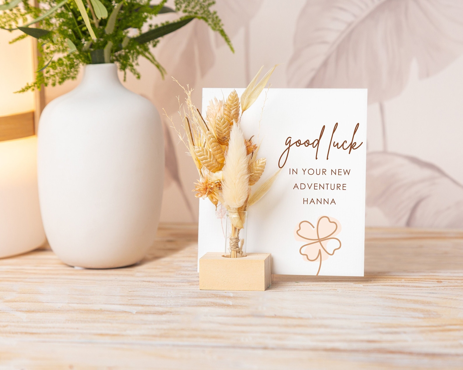 Good Luck in Your New Adventure, Gift for Coworker, for Friend, Dried ...