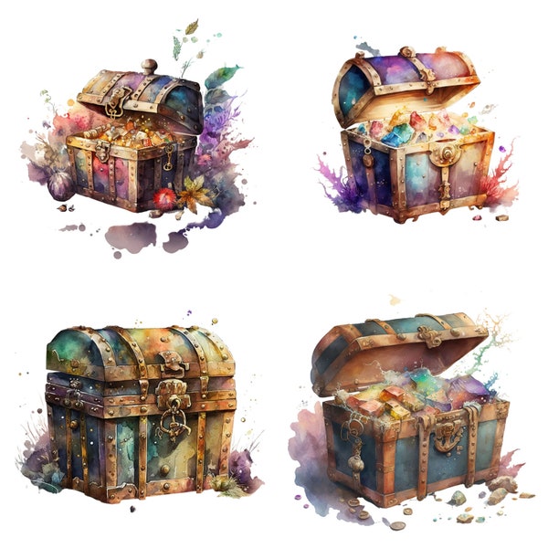 Treasure Chest Cards - Etsy