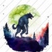 Watercolor Werewolf, Set of 4, Clipart, Digital Clipart, Digital ...