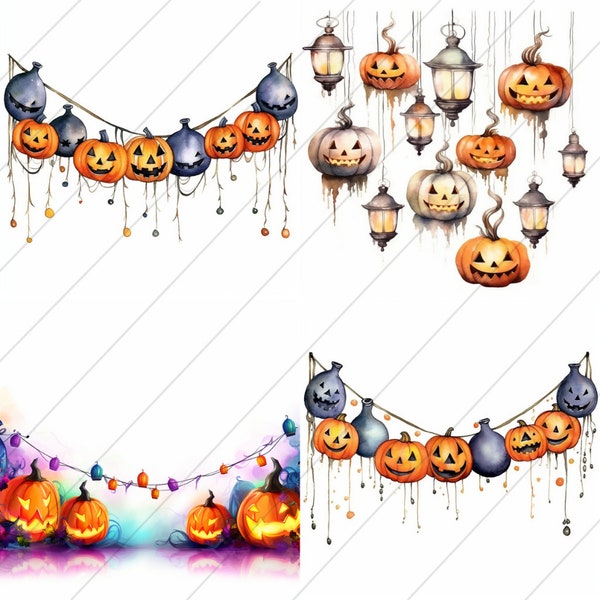 Halloween String Lights Svg - Etsy