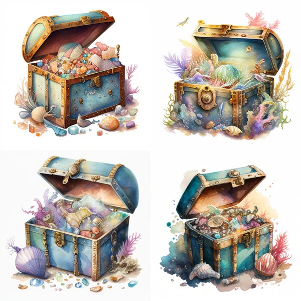 Treasure Chest Cards - Etsy