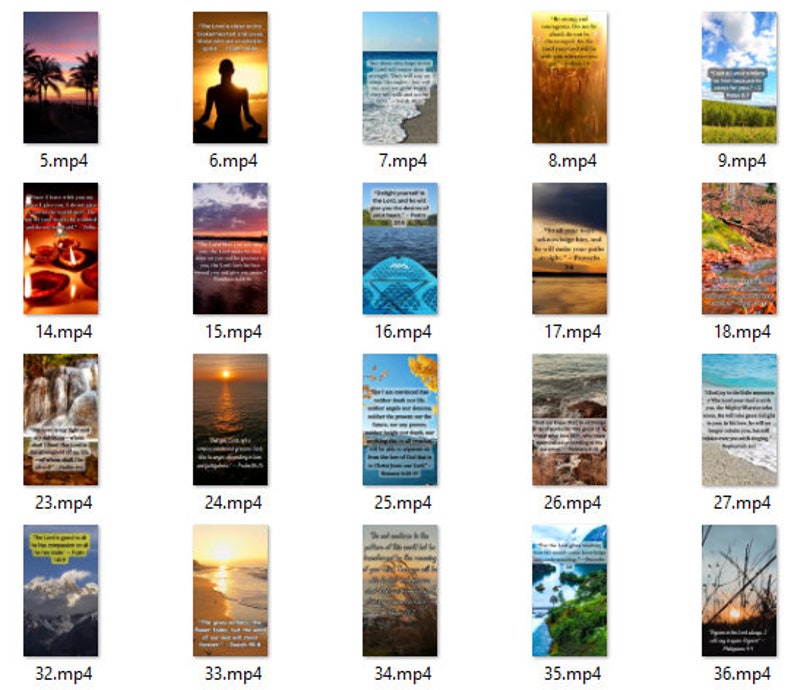 Bible Verses Scriptures Video Reels Bundle Instagram Post Video ...