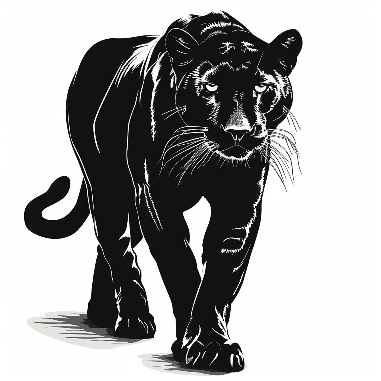 Panther Svg, Panther Svg Bundle, Black Panther Svg, Panther Silhouette ...