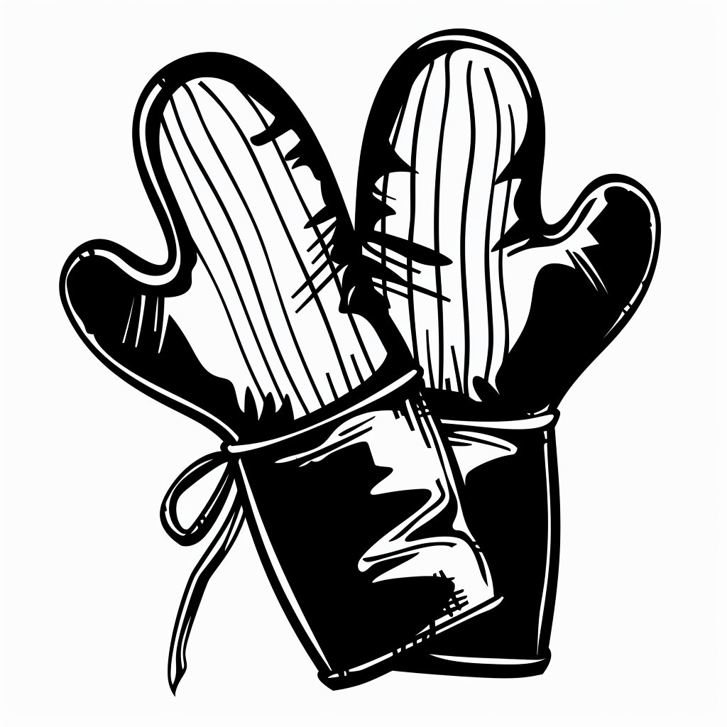 Oven Mitts Svg, Gloves Svg, Oven Mitts Svg File, Gloves Silhouette ...