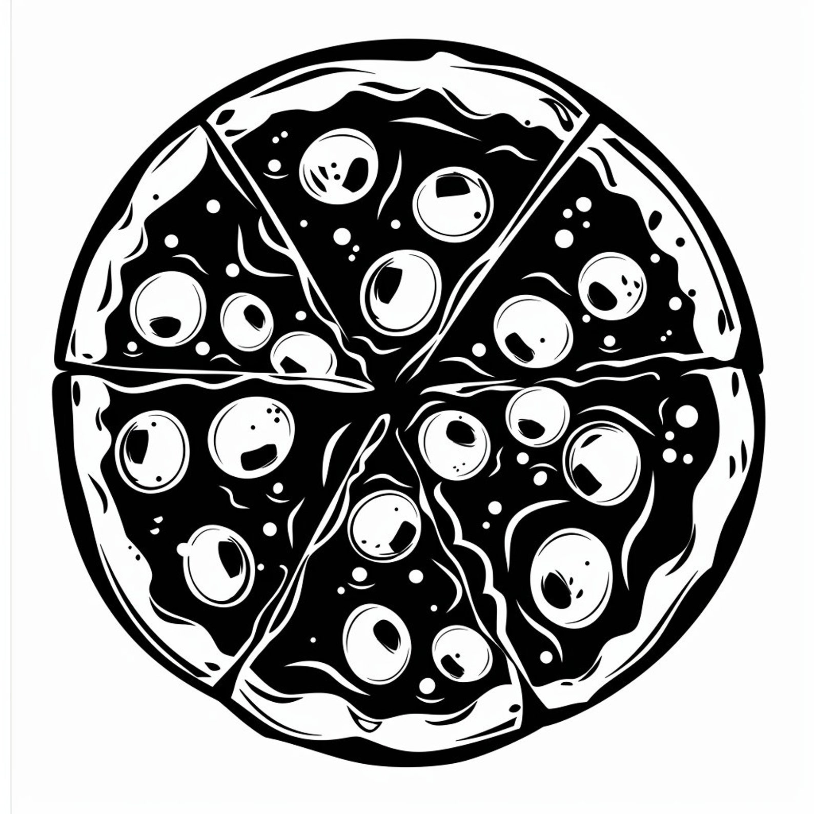 Pizza Svg, Pizza Svg Bundle, Pizza Svg File, Pizza Silhouette, Pizza ...